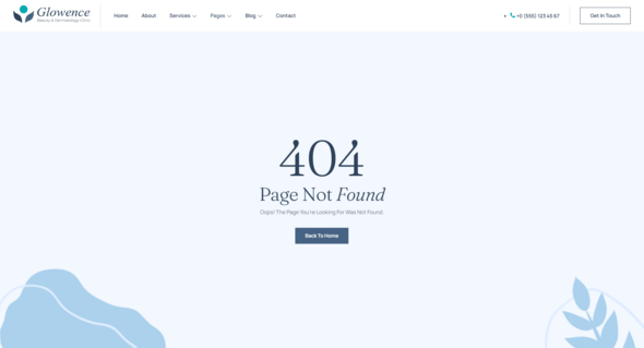 Glowence - Beauty Clinic & Dermatology Elementor Template Kit by codeinsolutions